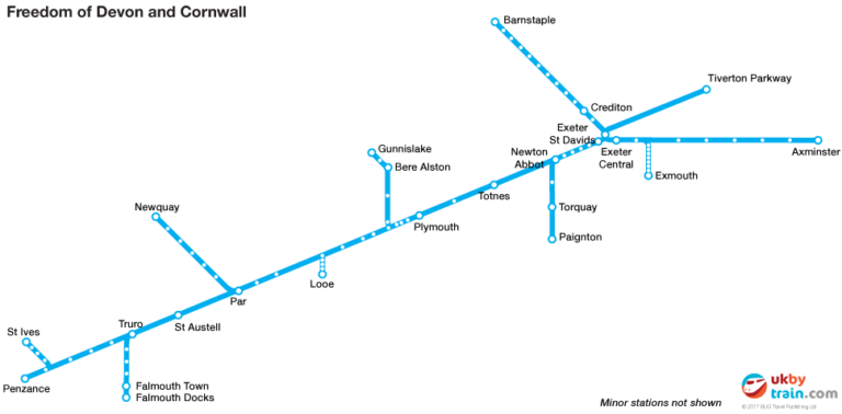 Freedom of Devon & Cornwall Rover rail pass