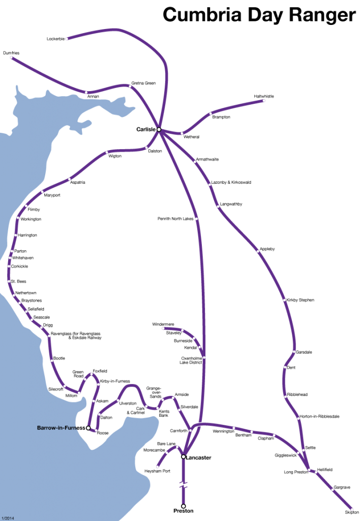 Cumbria Day Ranger rail pass